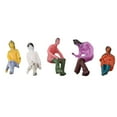 200pc 1:100 Scale People Figures Mini Seated Painted Model Railway ...