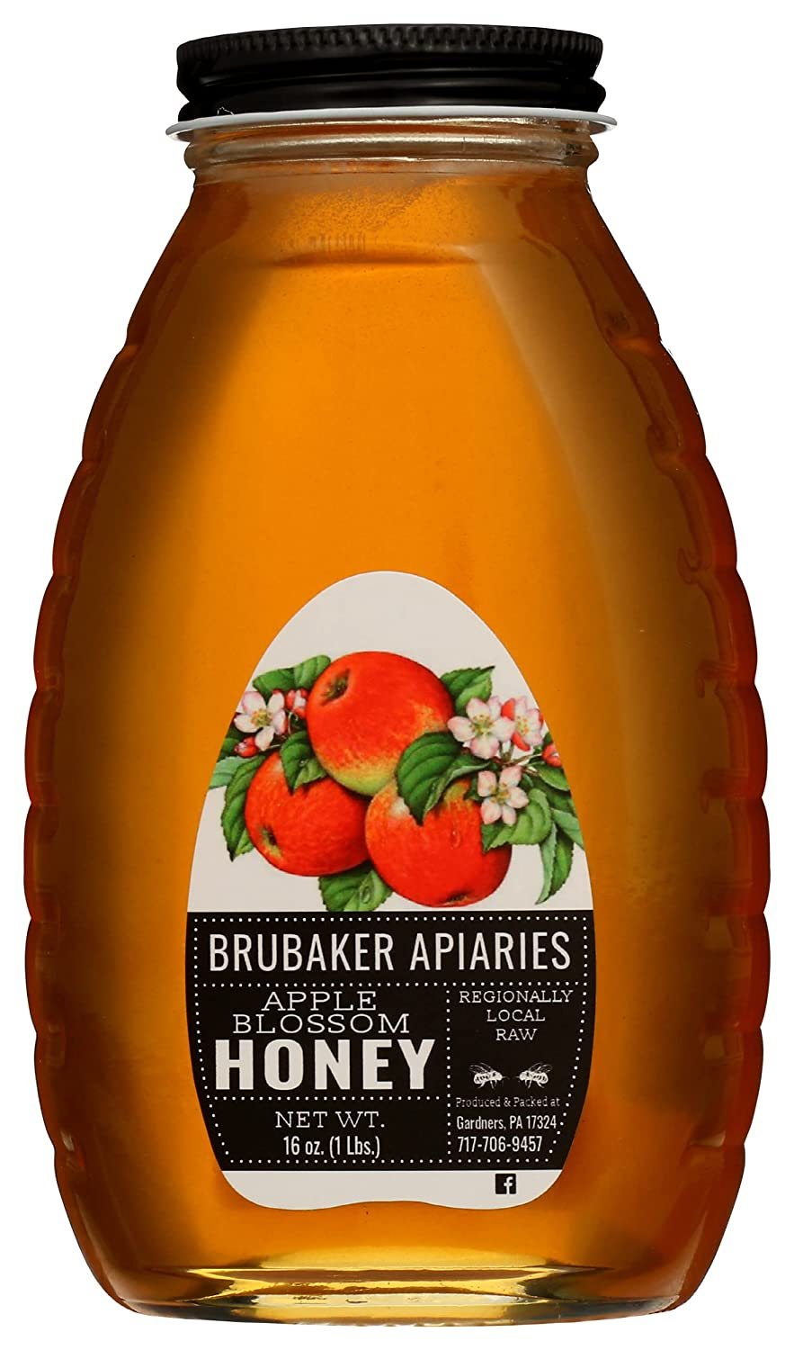 BRUBAKER Apple Blossom Honey, 16 OZ - Walmart.com