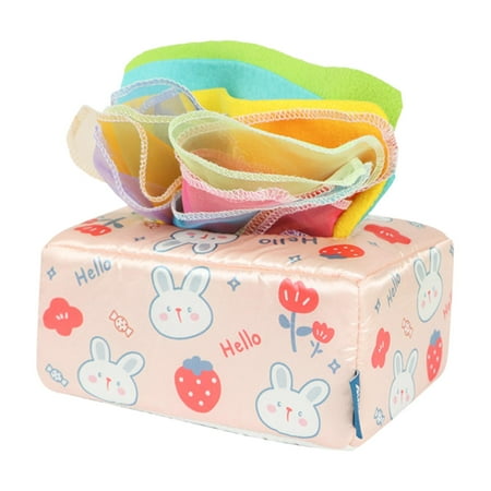 Tachiuwa Baby Tissue Box Busy Pull Tissues Crinkle Tissue Soft Scarf ...