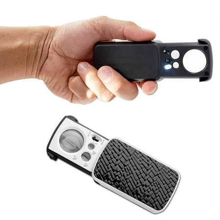Jewelry Loupes,30X 60X 90X LED Lighted Illuminated Jewelers Eye Loupe ...
