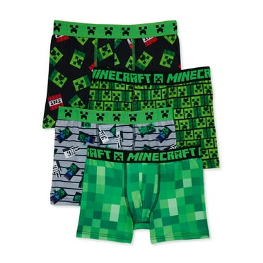 Minecraft Boy's All Over Print Boxer Briefs Underwear, 4-Pack, Sizes XS ...