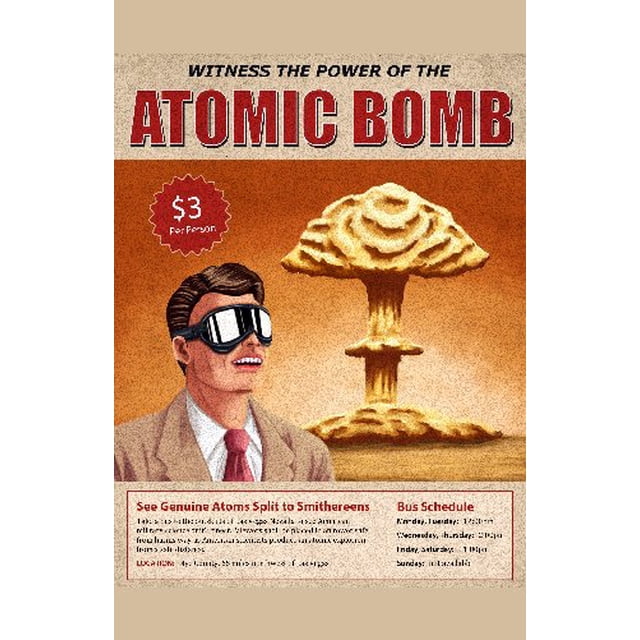 Atom Bomb Tour Art Poster 12x16 Print on Metal Sign 12in x 16in Square ...