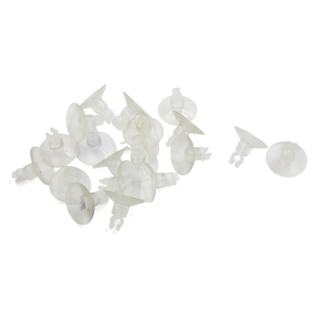 20pcs Clear Soft Silicone Suction Cup Clip Sucker for Aquarium Fish ...