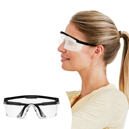 jovati Basic Glasses Clear En166 Black Laboratory Glasses | Walmart Canada