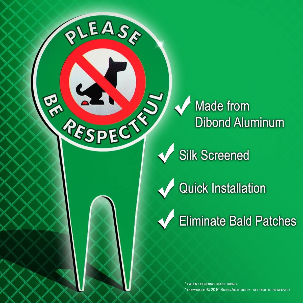 Buy No Poop Dog Signs | Stop Dogs From Pooping On Your Lawn | Sign ...