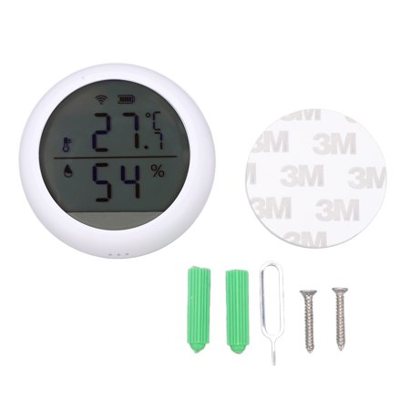 Intelligent WiFi Temperature Humidity Sensor LCD Wall Mounted Wireless ...