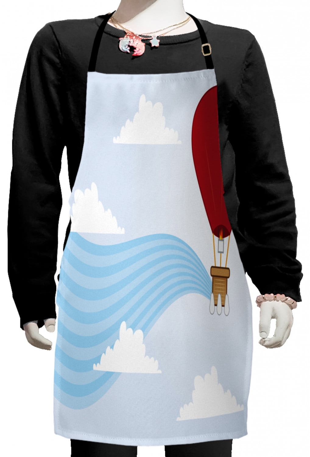 Adventure Kids Apron, Interpretation of a Hot Air Balloon Floating in a ...