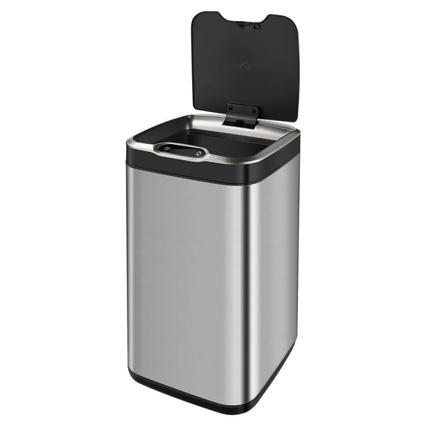 12L Intelligent Kitchen Waste Bins,Automatic Touchless Kicking Sensor ...