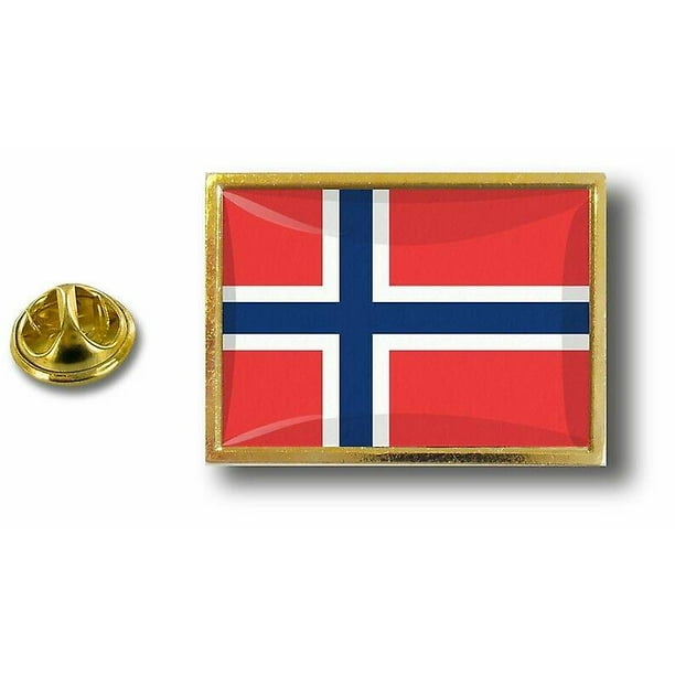 Pine PineS Badge Pin-apos;s Metal With Butterfly Pinch Flag Norwegian ...
