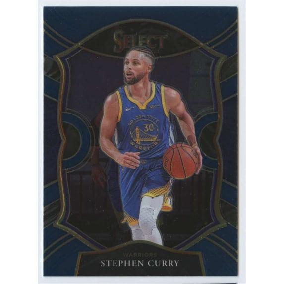 2020-21 Panini Select Blue #57 Stephen Curry Concourse Golden State ...
