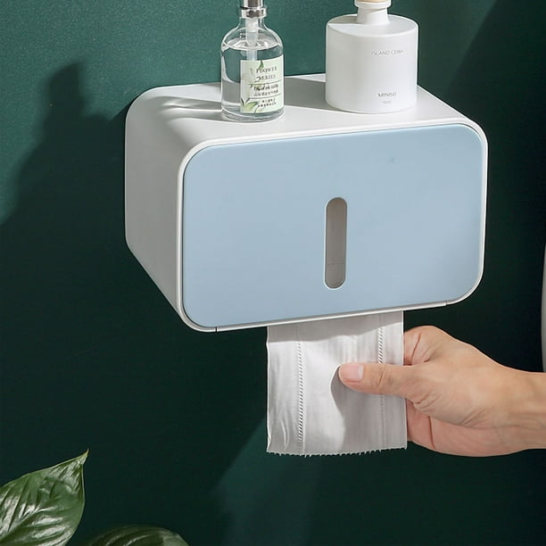 Wall Roll Paper Storage Box,Wall Mounted Toilet Paper Waterproof Toilet ...