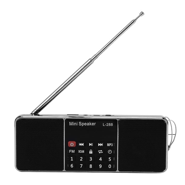 Mini Portable Rechargeable Stereo L-288 Fm Radio Speaker Lcd Screen ...