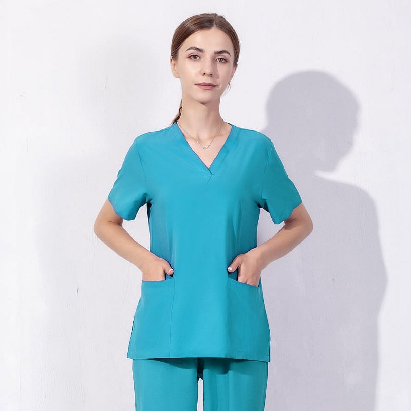 Uniforme de trabajo de médico, ropa de enfermera de manga corta, bata ...