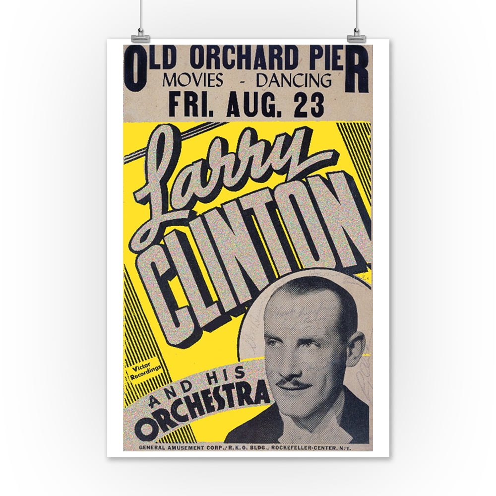 Larry Clinton Vintage Poster USA c. 1941 (12x18 Art Print, Wall Decor ...
