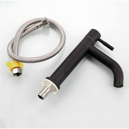 Black cold water tap Simple water tap in stainless steel (lower elbow ...