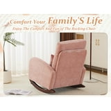 Ktaxon Rocking Accent Chair Glider Reading Chair Comfy Chenille ...