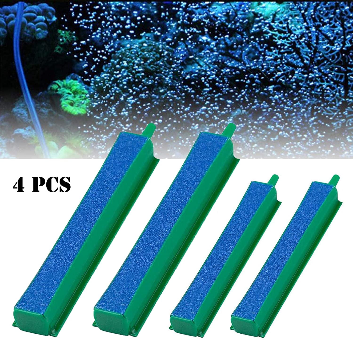Stone Air Diffuser for Blue Aquarium 4pcs Aquarium Bubble Stone Water ...