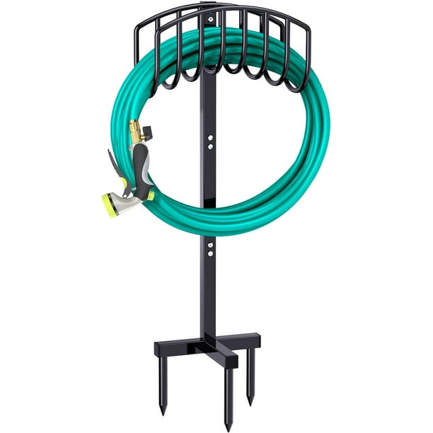 Garden Hose Holder, Water Hose Stand Freestanding Metal Hose Hanger ...