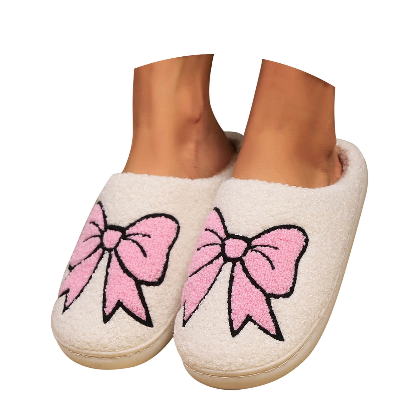 Click here for Fgnfyis Cozy Womens Slippers Cute Bow Design Indoo... prices