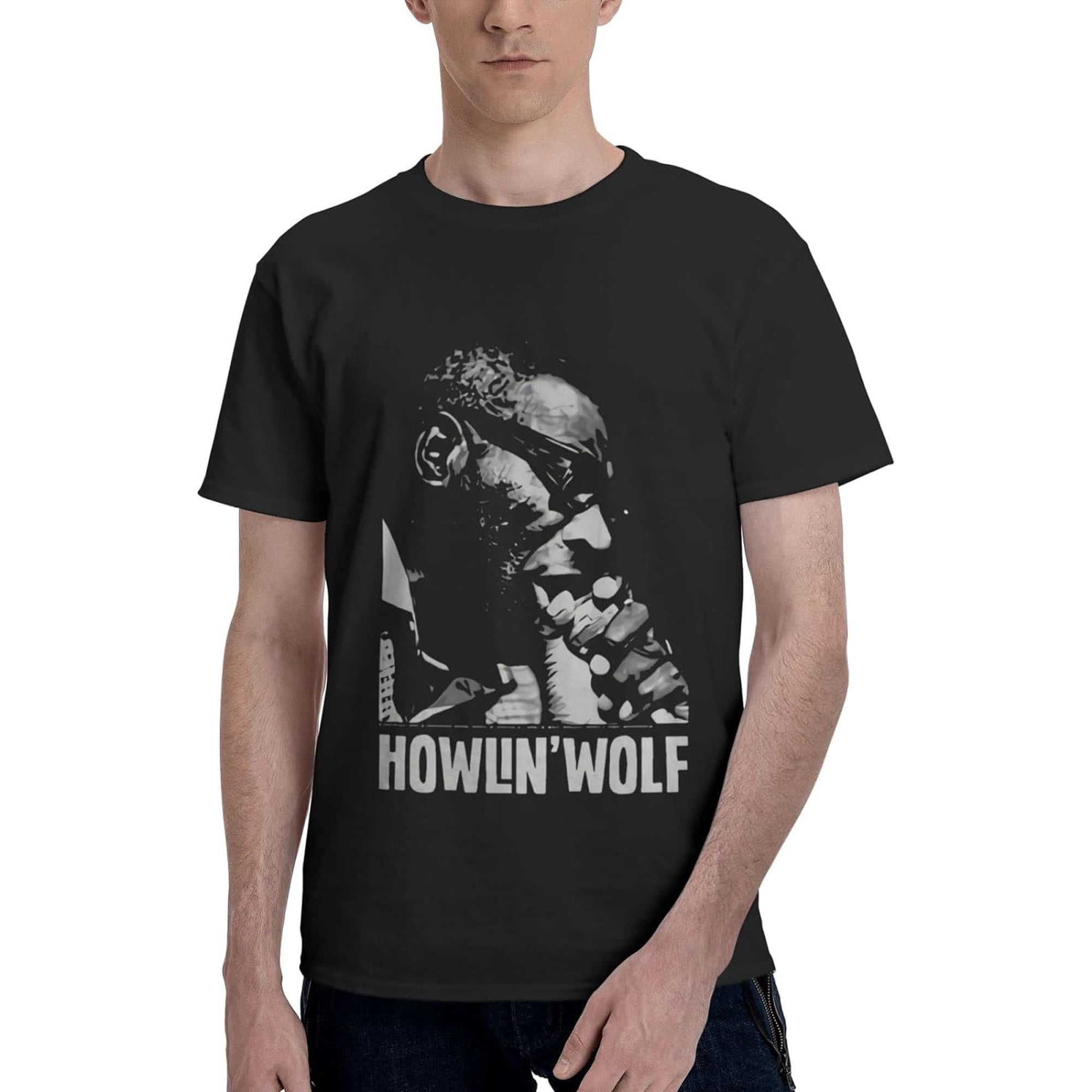 Click here for Haiker Howlin Wolf T Shirt Mans Summer Tee Casual... prices