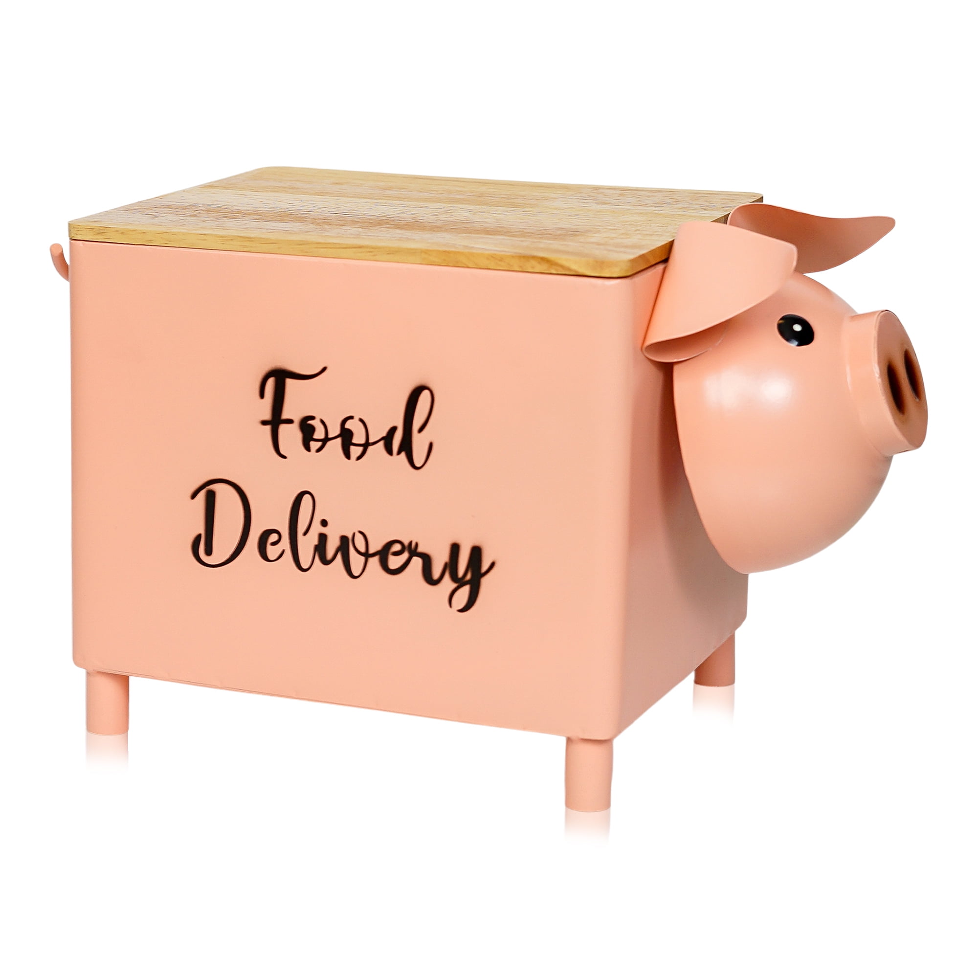 Made Easy Kit Food Delivery Outdoor Functional Décor Metal and Wood Box ...