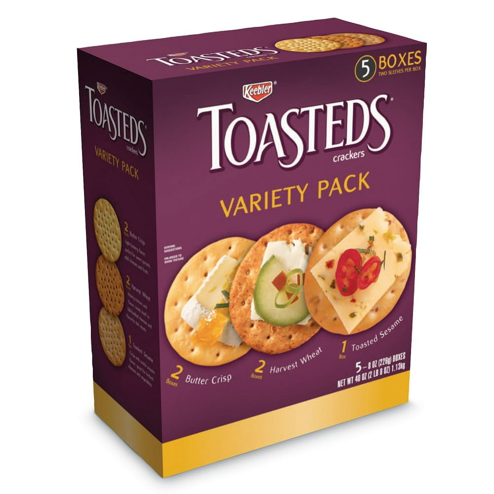 Keebler Toasteds Party Pack Cracker, 40 Oz - Walmart.com - Walmart.com