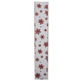Snowflakes Burlap Wired X-mas Craft Ribbon - Walmart.com