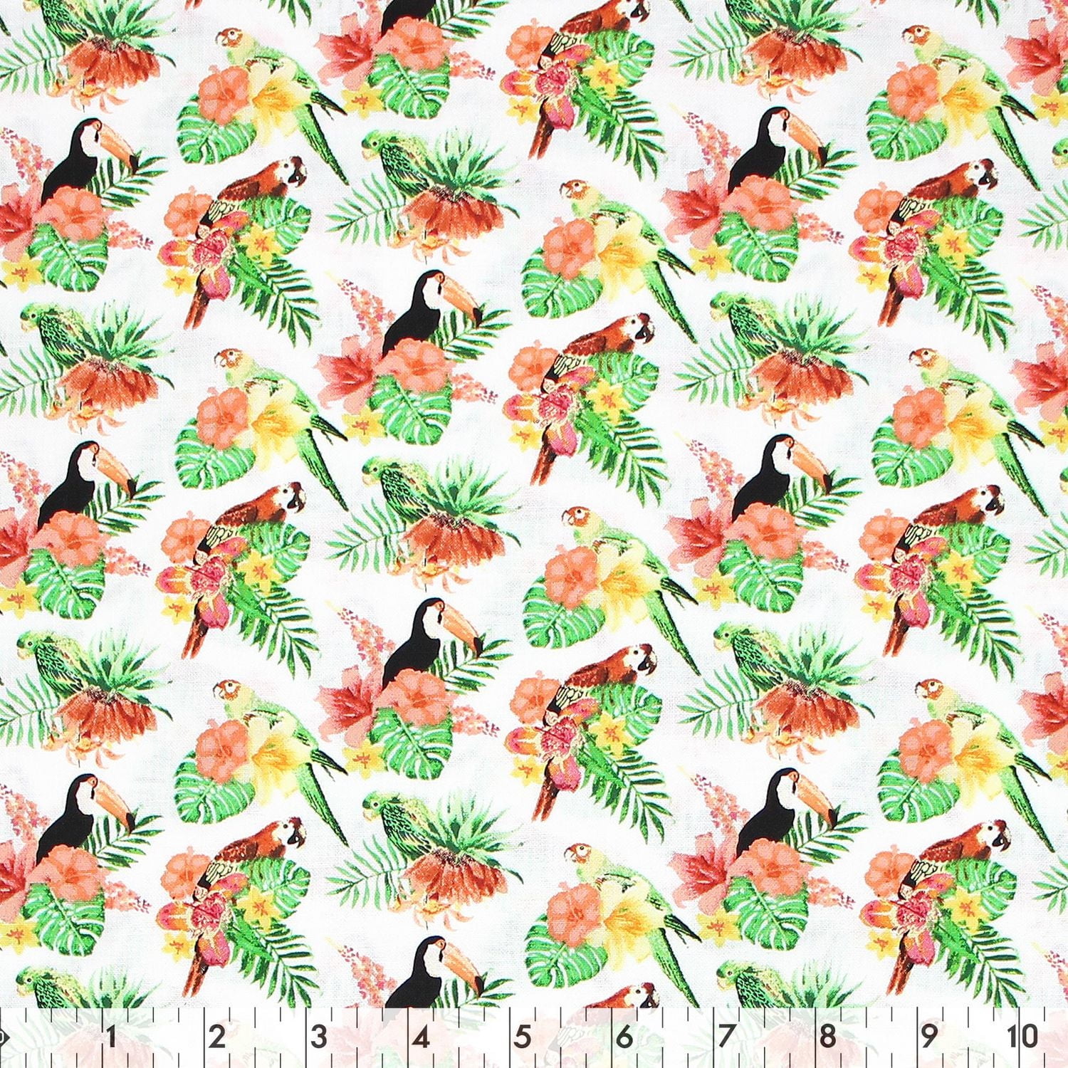 Click here for Fabric Creations Cotton By The Metre  White With F... prices