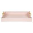 Kate and Laurel Lipton Decorative Modern Tray, 16.5 x 12.25, Pink ...