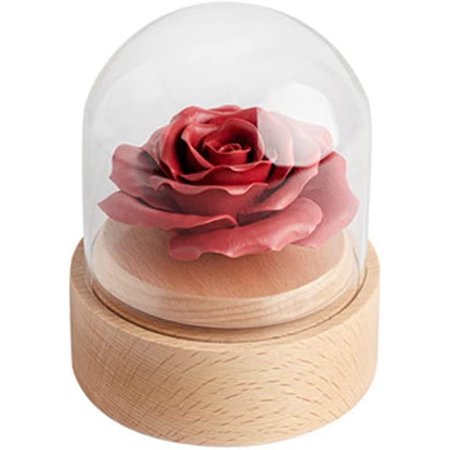 Music Box for Christmas Lights Everlasting Flower Music Box Rose Wooden ...