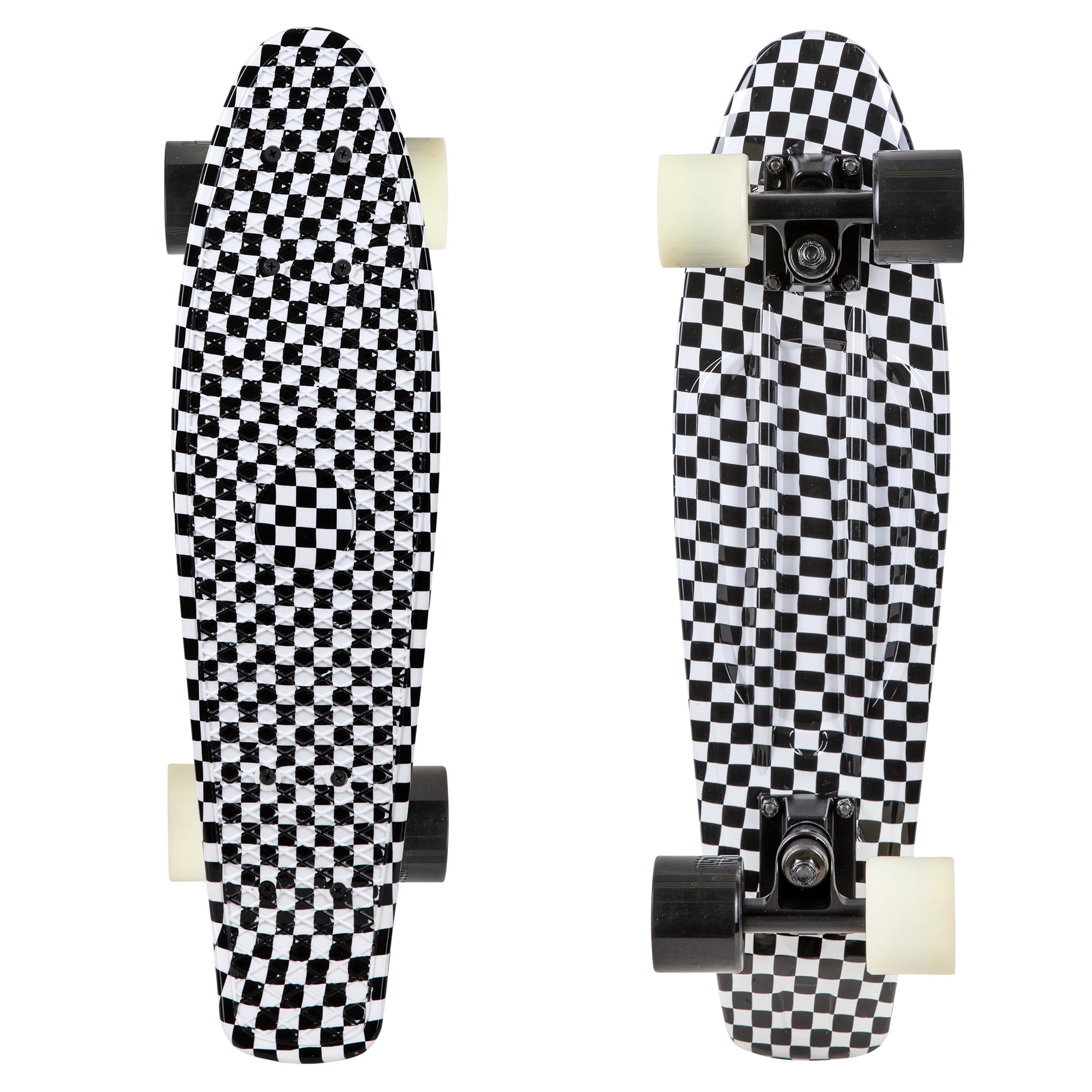 Rekon 22" Complete Mini Cruiser Plastic Skateboard (Checkerboard ...