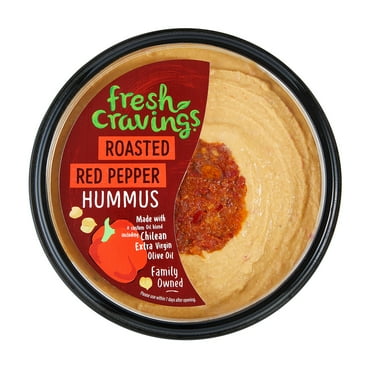 Marketside Gluten-Free Roasted Red Pepper Hummus 10 oz, Ready to Eat ...
