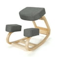 Gymax Ergonomic Kneeling Chair, Rocking Stool for Back Pain Relief ...