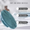 Food-Grade Soft Silicone Body Scrubber Shower Brush Handheld Cleansing ...