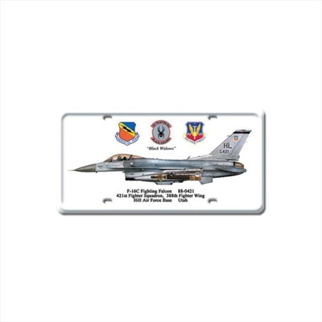 Past Time Signs DP024 F-16C Fighting Falcon Aviation License Plate ...