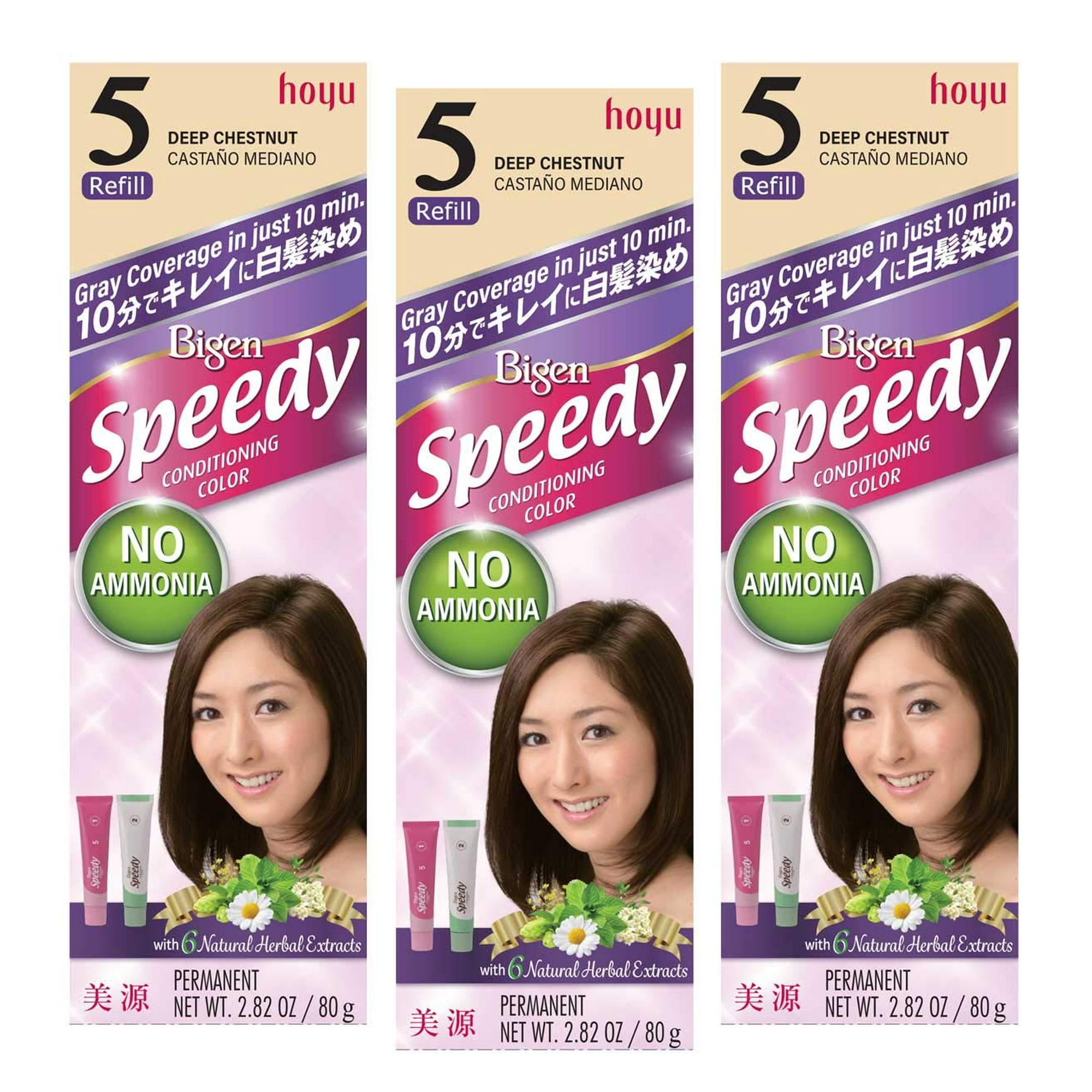 Click here for Hoyu Bigen Speedy Hair Color Refill No. 5 Deep Che... prices