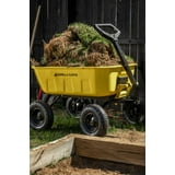 Gorilla Carts 8 Cu. Ft. Steel Dump Cart (Model #Gcsd-8), 39-inch x 28-inch Steel Bed, 1200 lbs ...