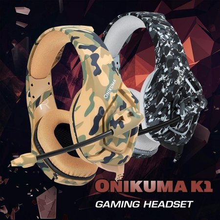 K1 3.5mm Gaming Headsets with Mic Stereo Sound Noise Reduction Music ...