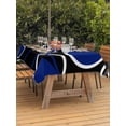 Abstract Geometric Lines Rectangle Outdoor Tablecloth with Umbrella ...