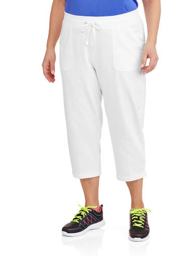 White Stag Women s Plus Size Knit Capri Pants Up To Size 4X White Stag Women s Plus Size Knit Capri Pants Up To Size 4X