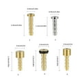 50 Set Bicycles Hydraulic Brake Hose Oil Pipe Connector Tube Fittings ...