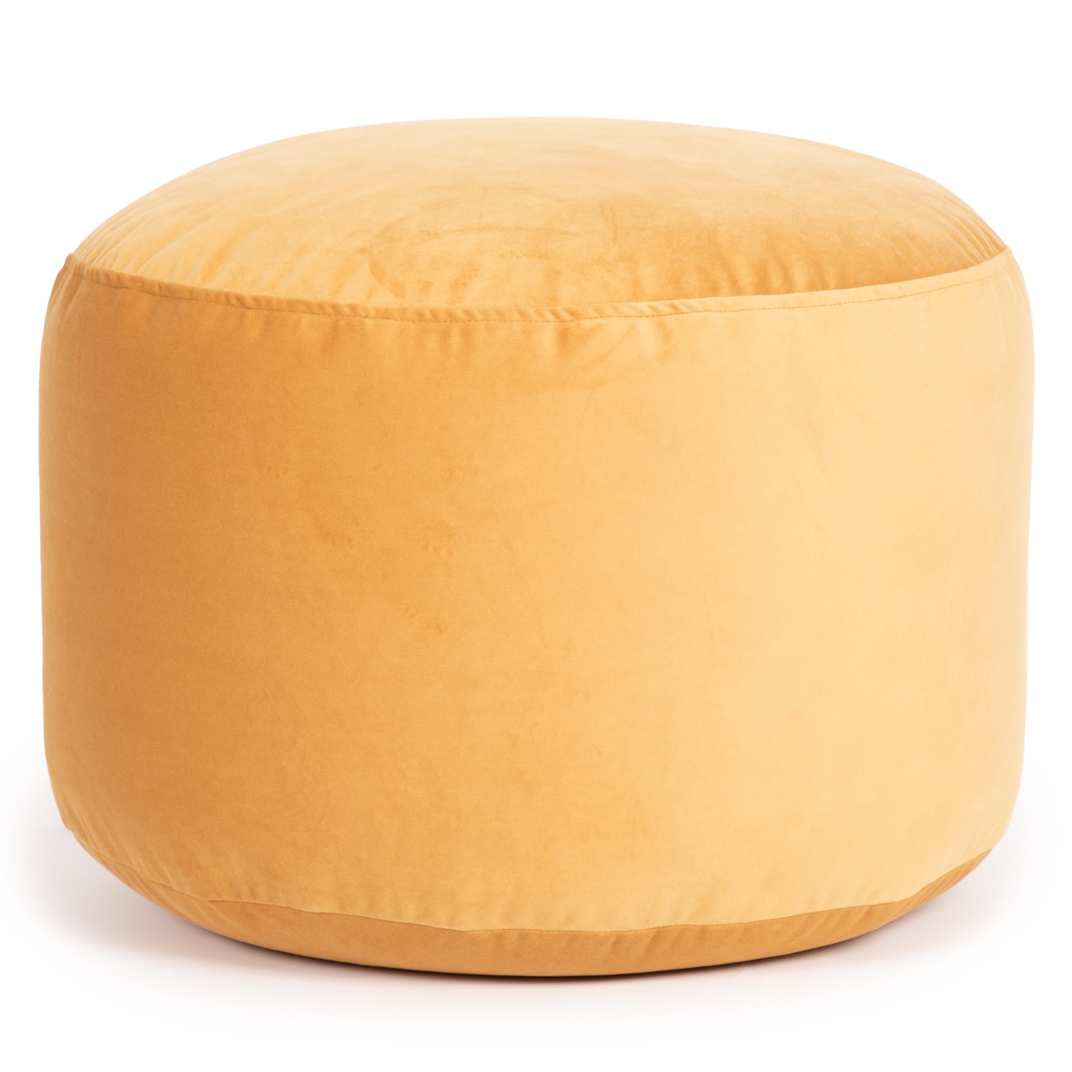 Click here for Gouchee Home Belgique Mustard Velvet Pouf Ottoman... prices