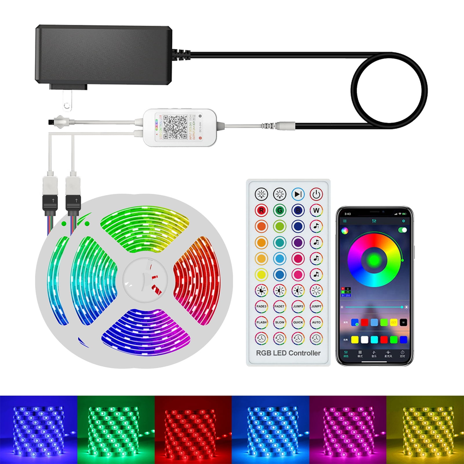 Click here for Amdohai Smart Led Strip Lights Rgb 65.6ft. 5050 Co... prices