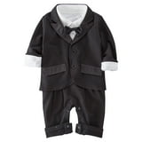 Bilo Baby Boy Tuxedo Romper and Jacket 2-pc Formal Wear Suit (12-18 ...