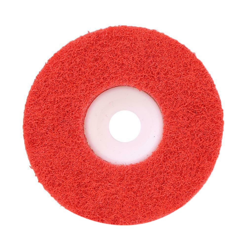 4Inch Red Nylon Fiber Polishing Wheel Flap Discs Abrasive Disc Metal ...