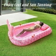 HEY! SPLASH Inflatable Pool Floats, Extra Large Tanning Pool Water ...