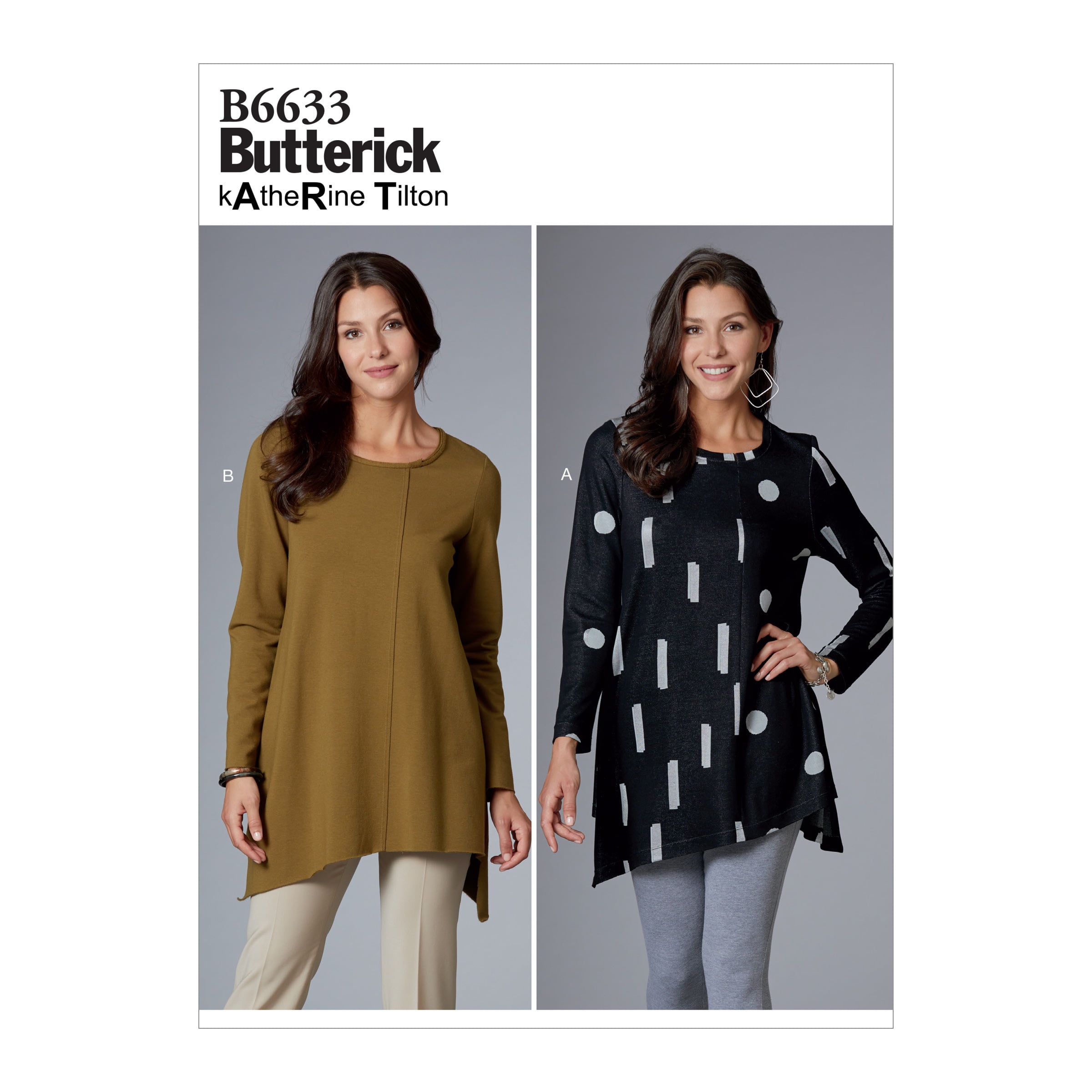 Butterick Pattern Misses' Tunic Sizes L-XL-XXL - Walmart.com