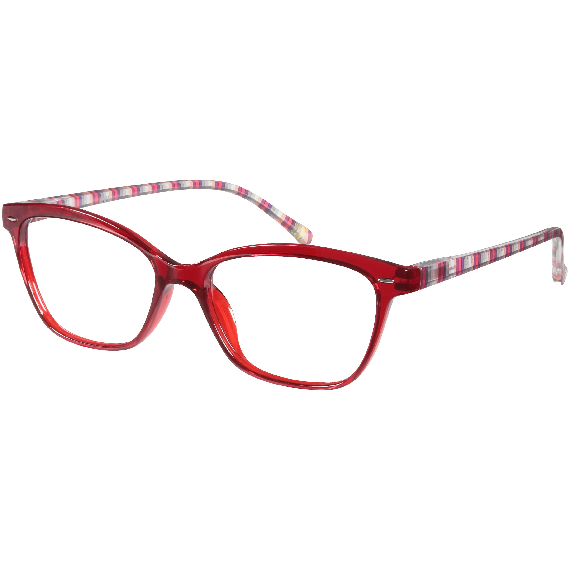 EV1 from Ellen DeGeneres Pippa Crystal Red +1.25 Reading Glasses with ...