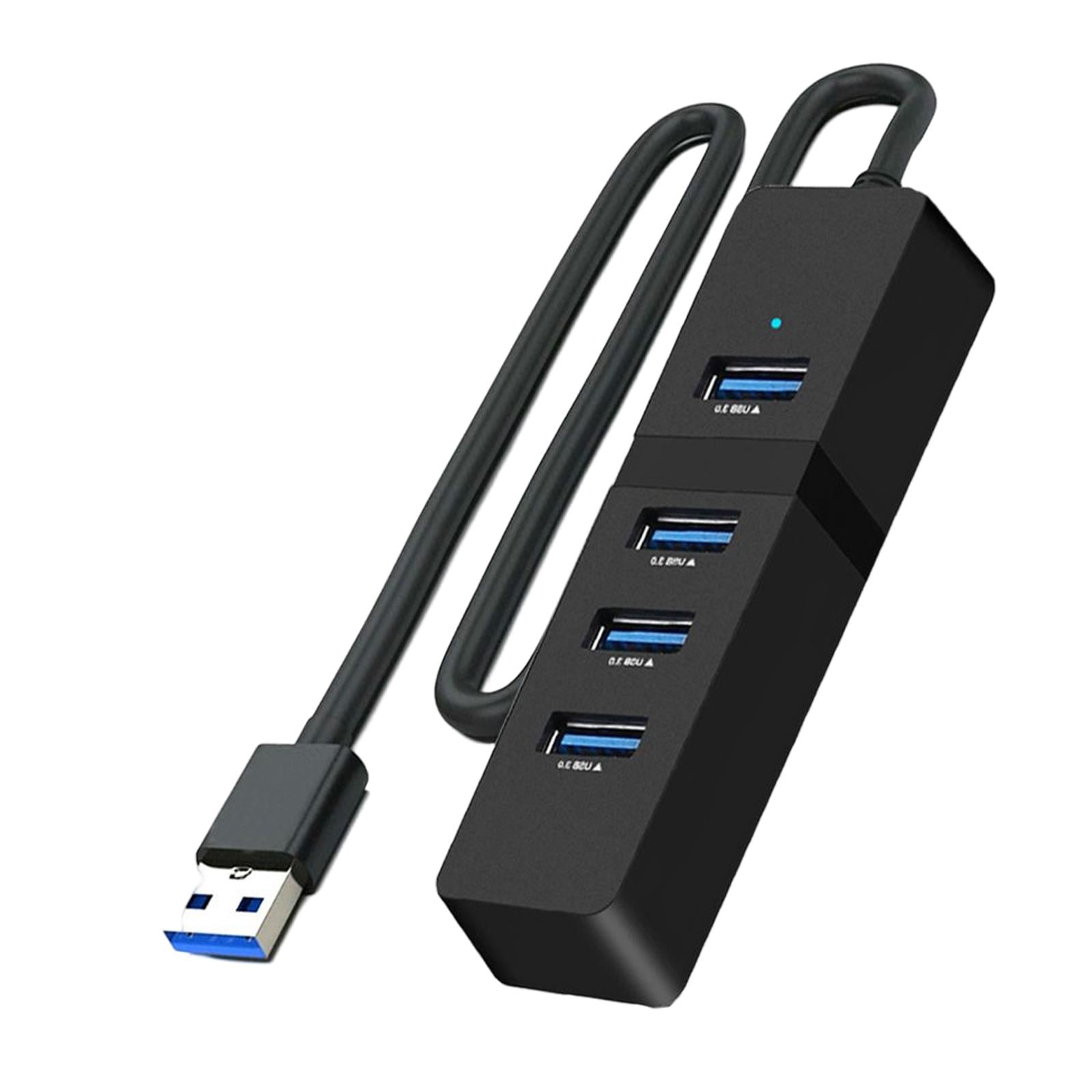 Hub USB 3.0 portátil de 4 puertos, divisor múltiple de expansión, adaptador para computadora de ...