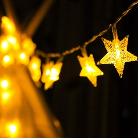 Star String Lights, Battery Powered Star Lights, Decorations with 40 ...